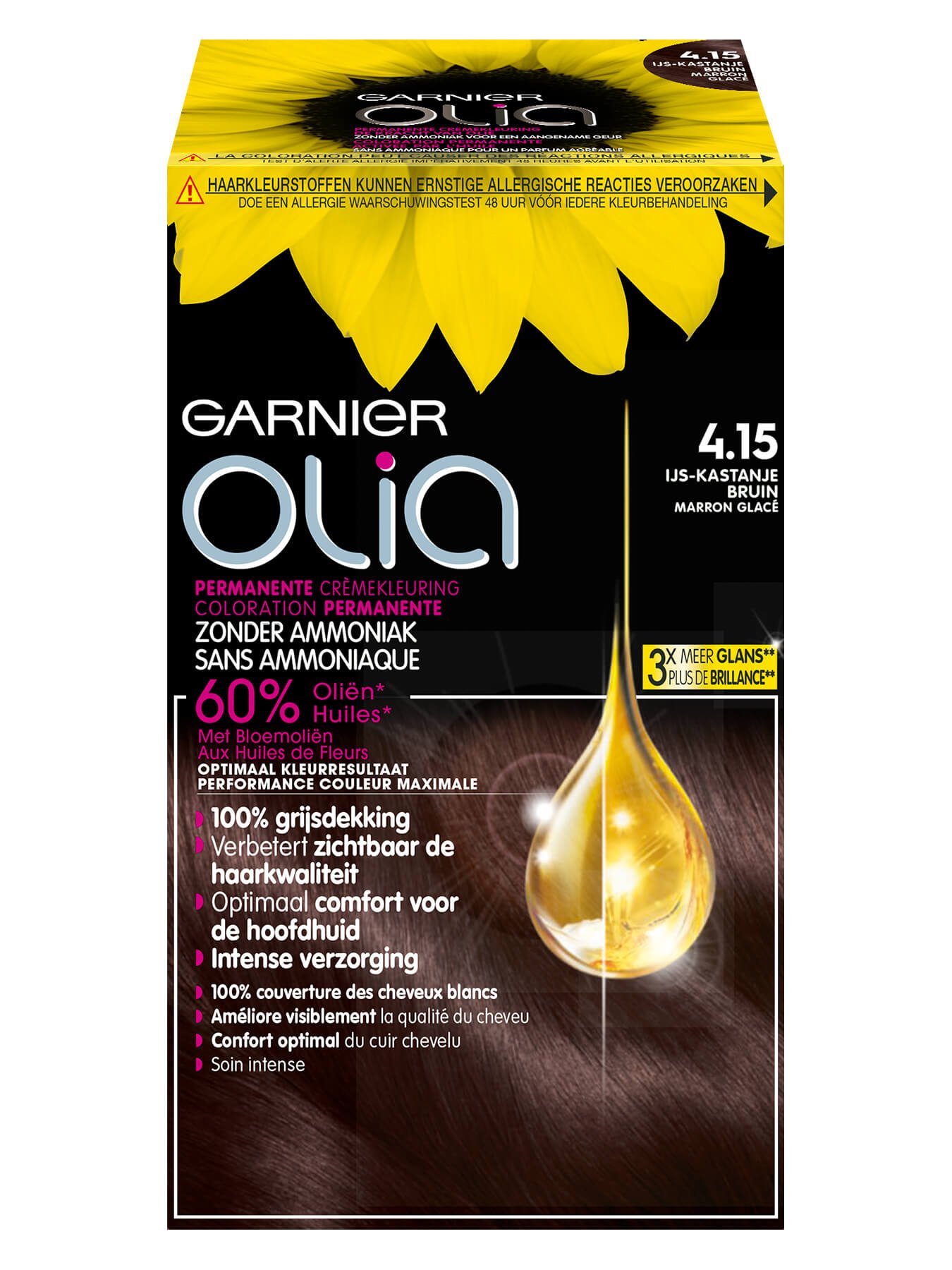 Ijs-Kastanje Bruin permanente haarkleuring | Garnier